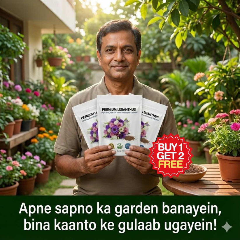 Premium Lisianthus (Prairie Rose / Gul-e-Naz) Flower Seeds | BUY 1 GET ...